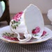 Adderley Tea Cup and Saucer Pink Rose Teacup Floral Tea Set - Etsy