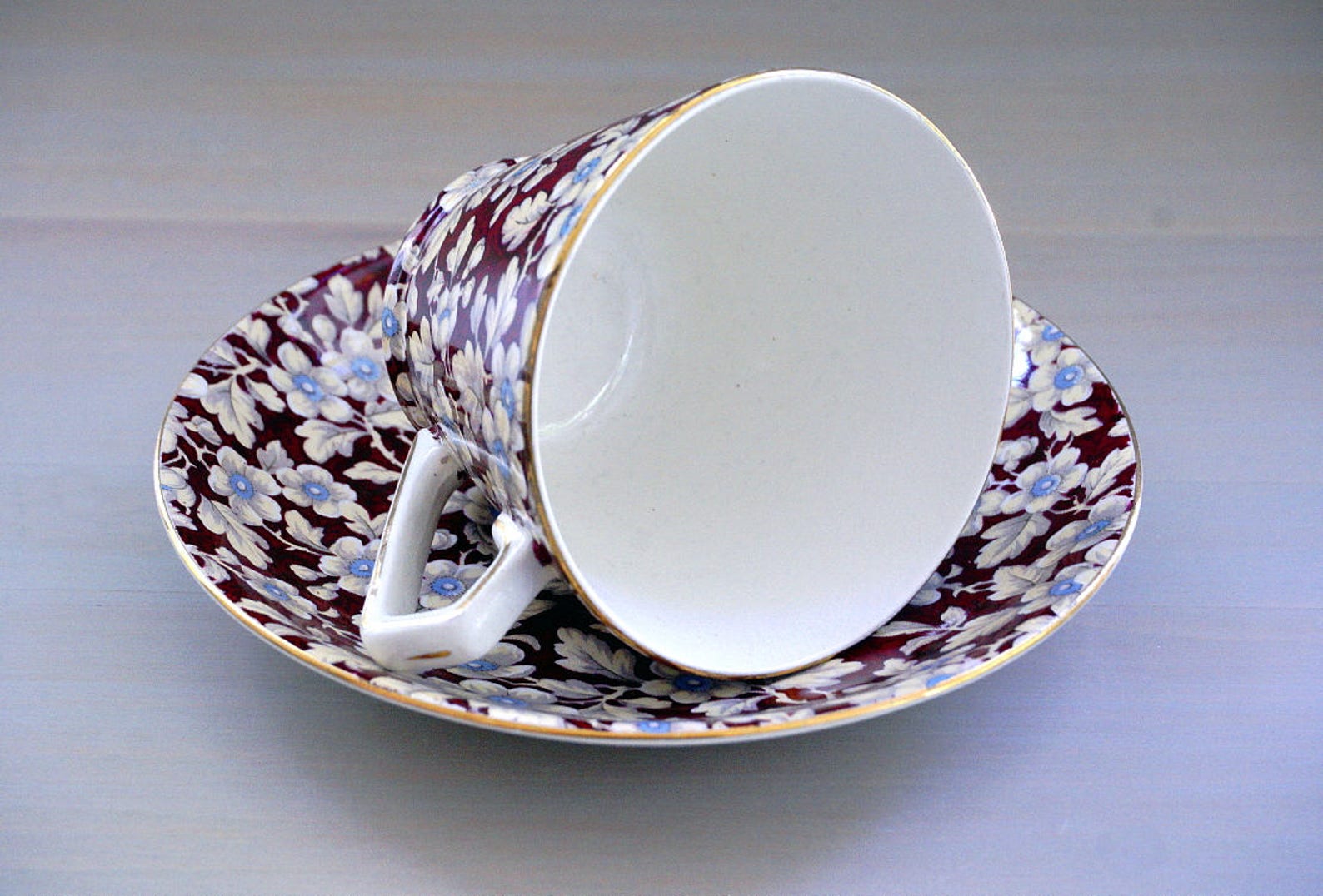 Lord Nelson Ware Tea Cup and Saucer, ROYAL BROCADE Chintz Teacup Set ...