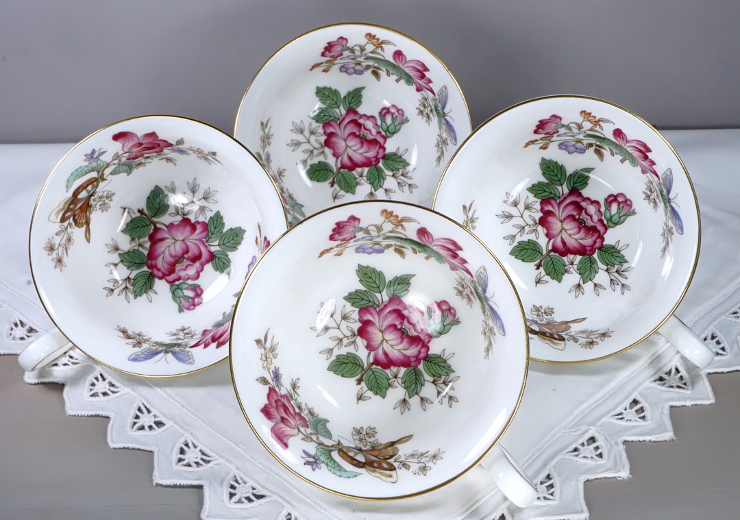 Wedgewood CHARNWOOD Tea Cups Only, Set of Four, WD-3984, Floral ...