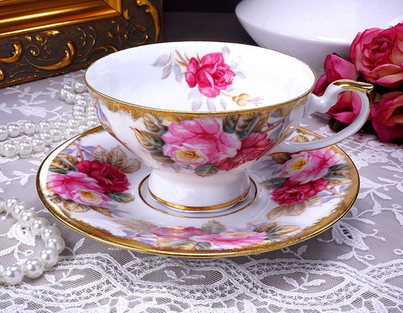 Shafford Tea Cup and Saucer Made in Japan Japanese Duo Pink | Etsy