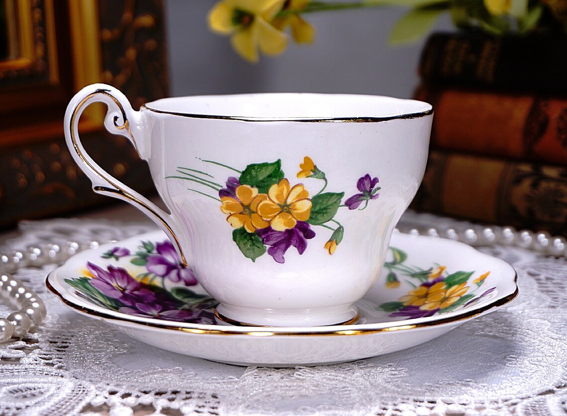 Royal Standard LAVENDER LADY Tea Cup and Saucer Signed | Etsy