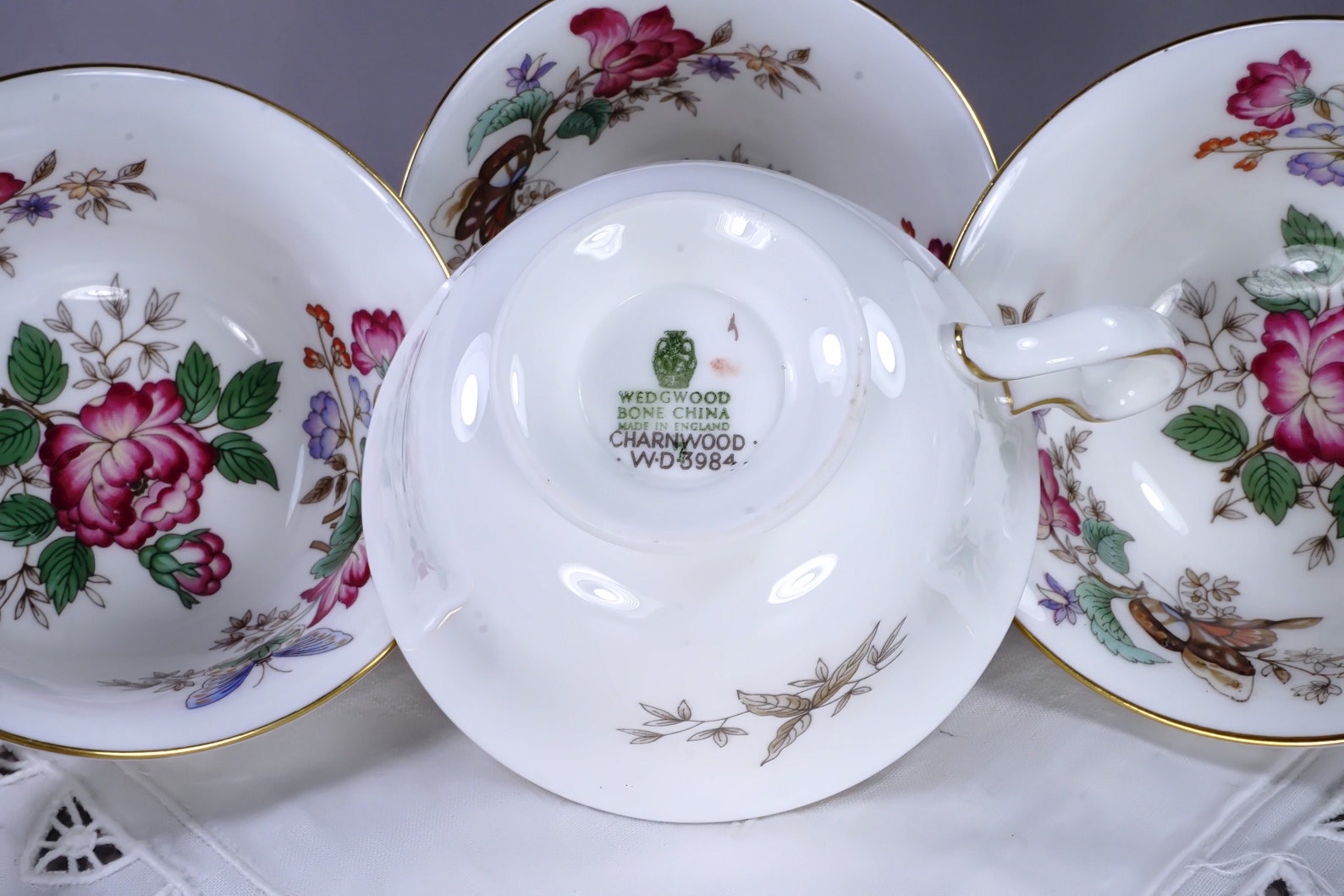 Wedgewood CHARNWOOD Tea Cups Only Set of Four WD-3984 | Etsy