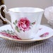 Adderley Tea Cup and Saucer Pink Rose Teacup Floral Tea Set - Etsy