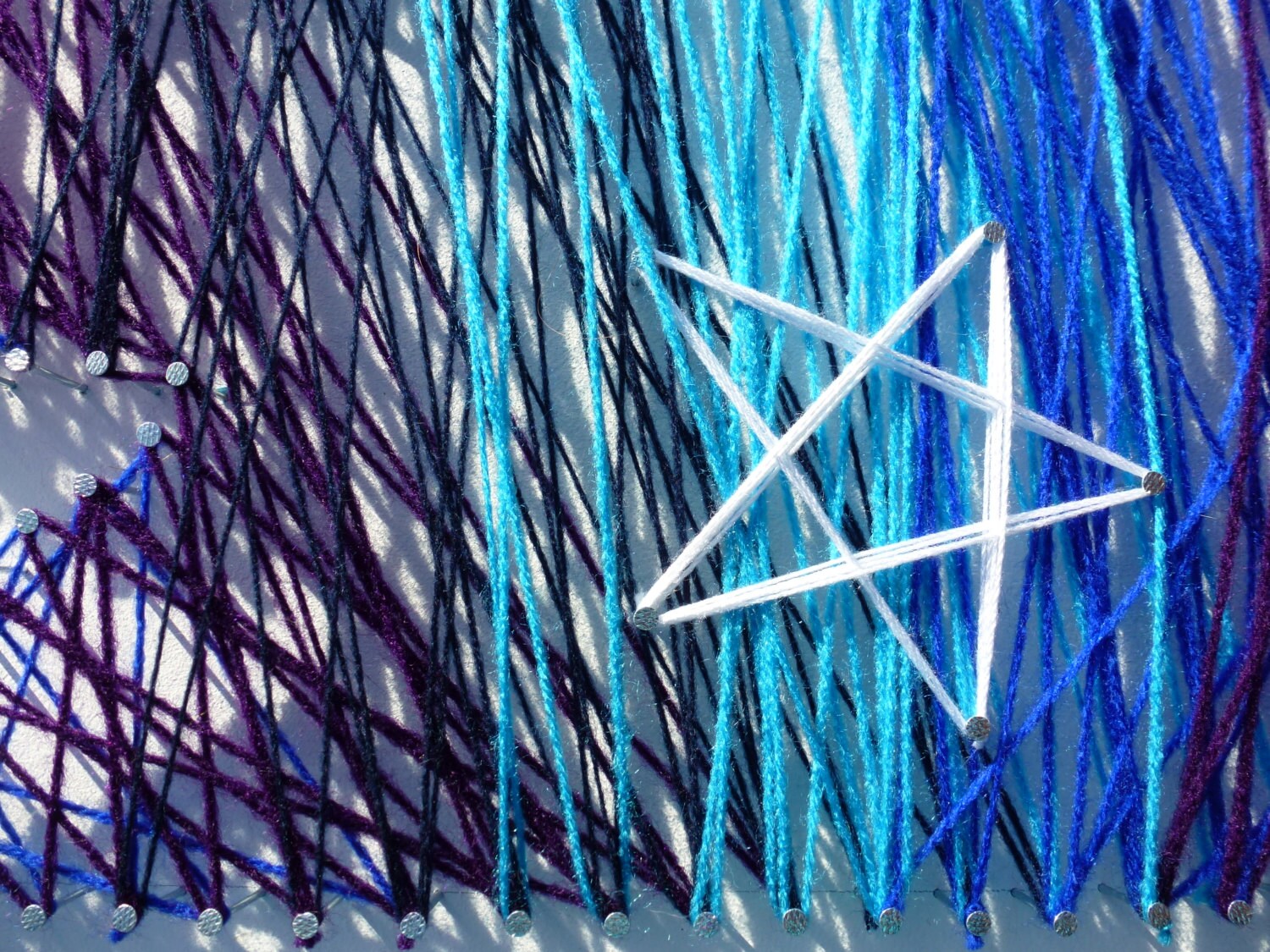Moon and Stars Wool Wall Art - Etsy