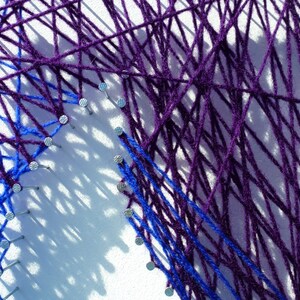 Moon and Stars Wool Wall Art - Etsy