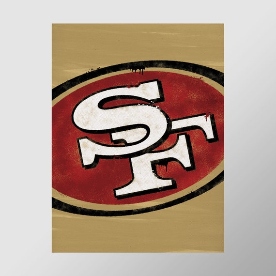 San Fransisco 49ers Graffiti Print Perfect for Mancave | Etsy
