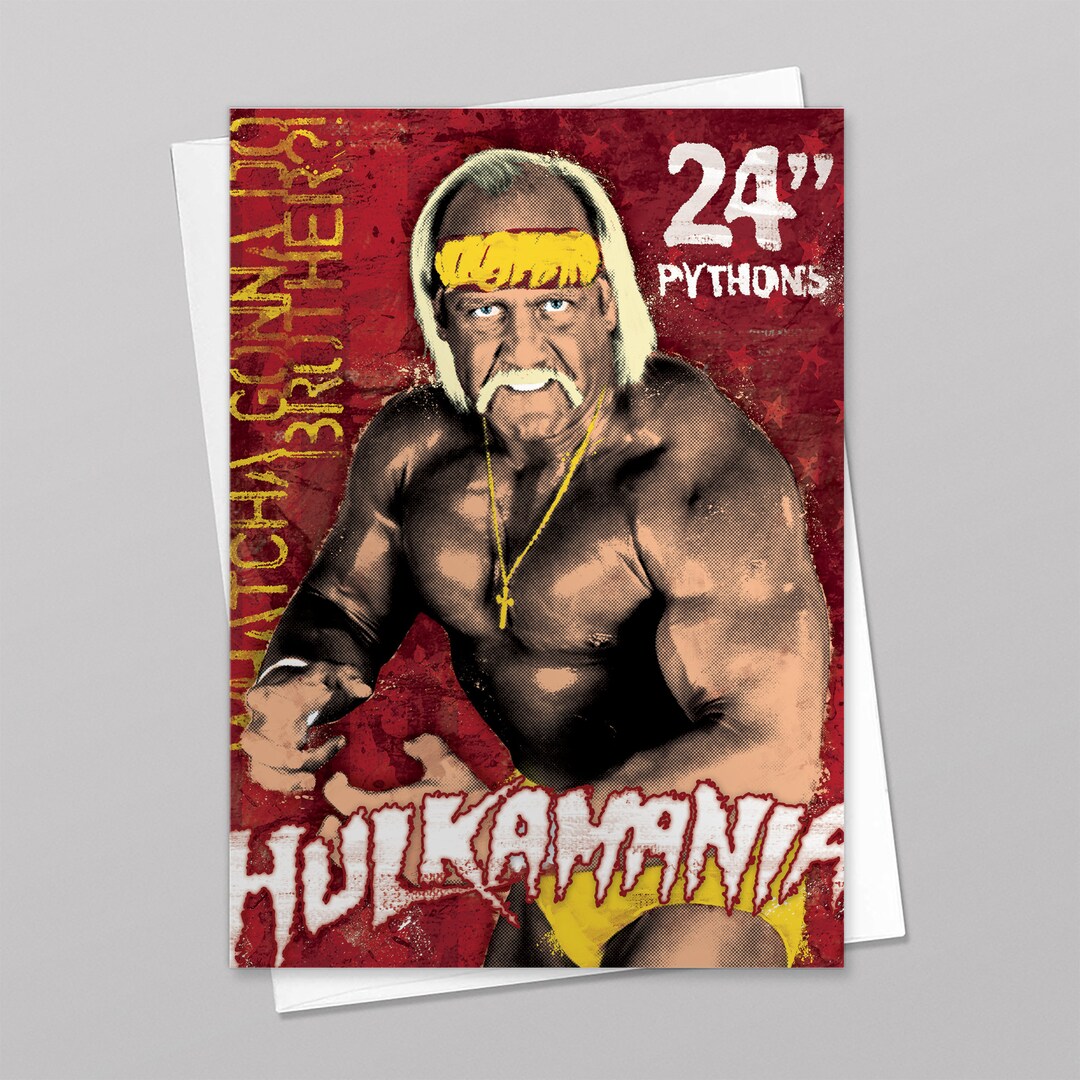 Hulk Hogan Thank You Card With Envelope - Etsy