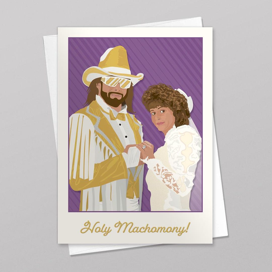 Randy Savage and Miss Elizabeth Wedding Card With Envelope - Etsy