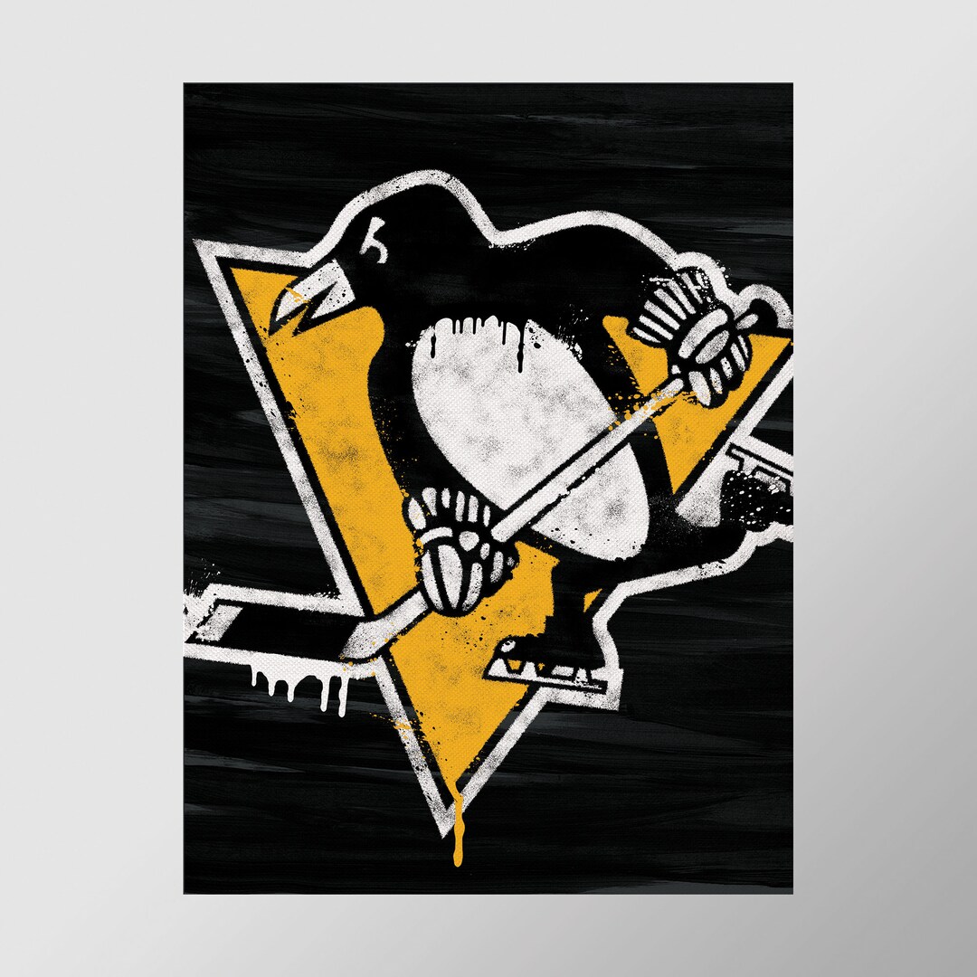 Pittsburgh Penguins Graffiti Print Perfect for Mancave - Etsy