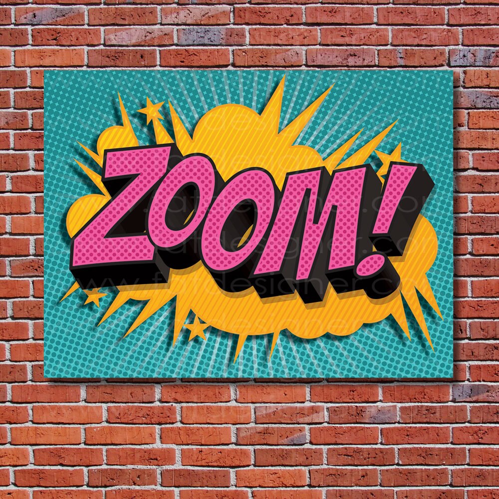 ZOOM A Boy or Girl Superhero Art Print | Etsy