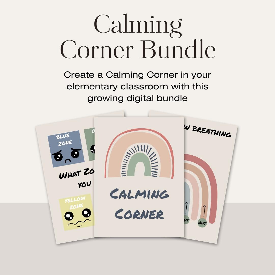 Calming Corner Digital Download Bundle | Calm Down Techniques | Growing ...