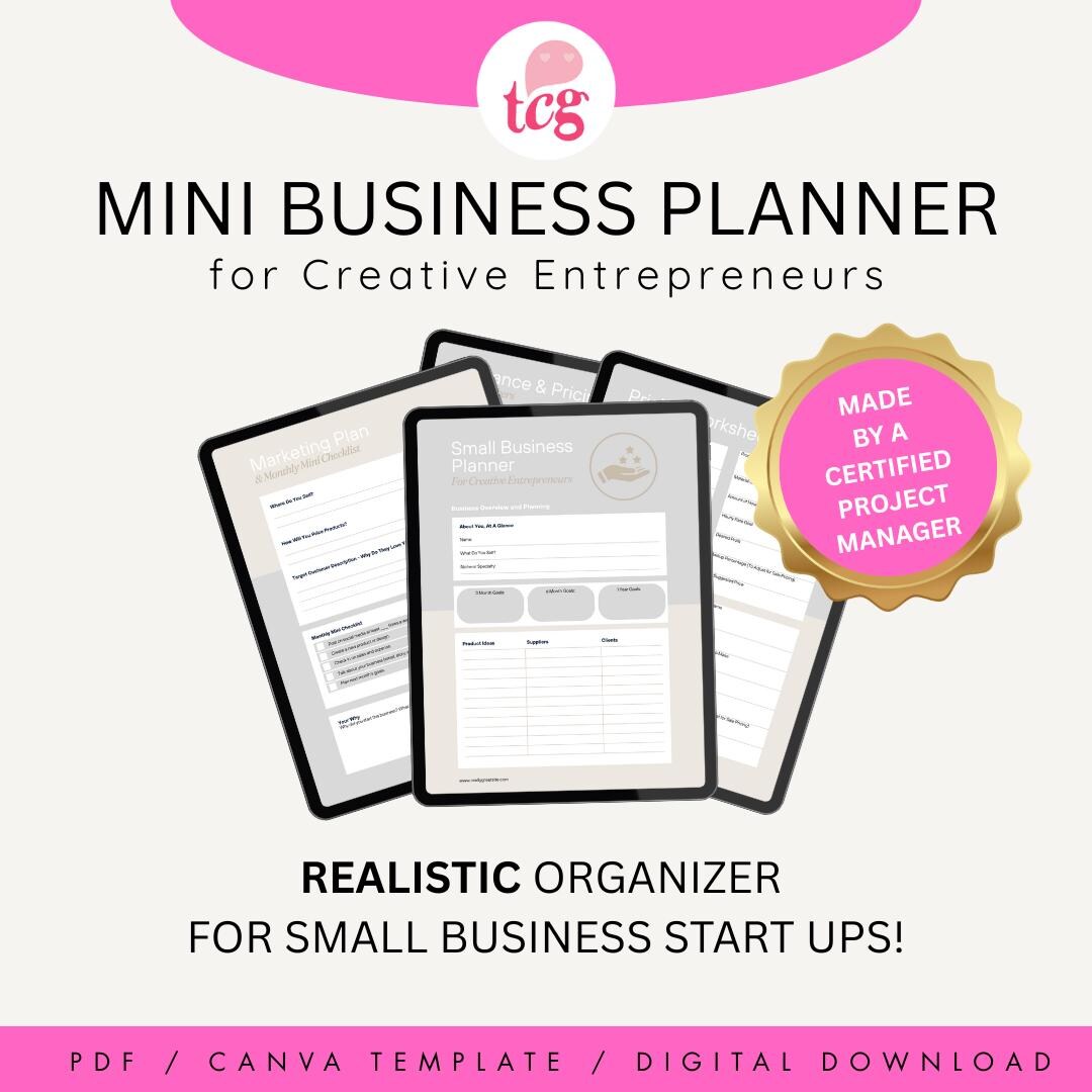 Small Business Planner Worksheets, Made for Crafters and Creatives - Etsy