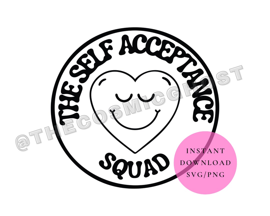 Digital Art, Motivational Svg, Self Acceptance Mental Health Awareness ...