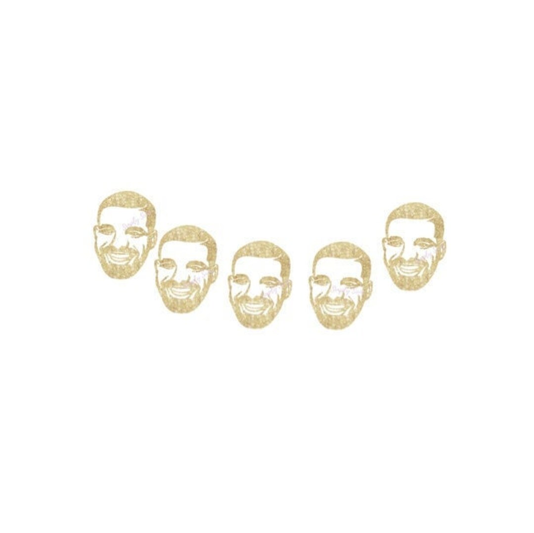 Drake Smile Silhouette Banner Drake Drizzy Champagne Papi - Etsy