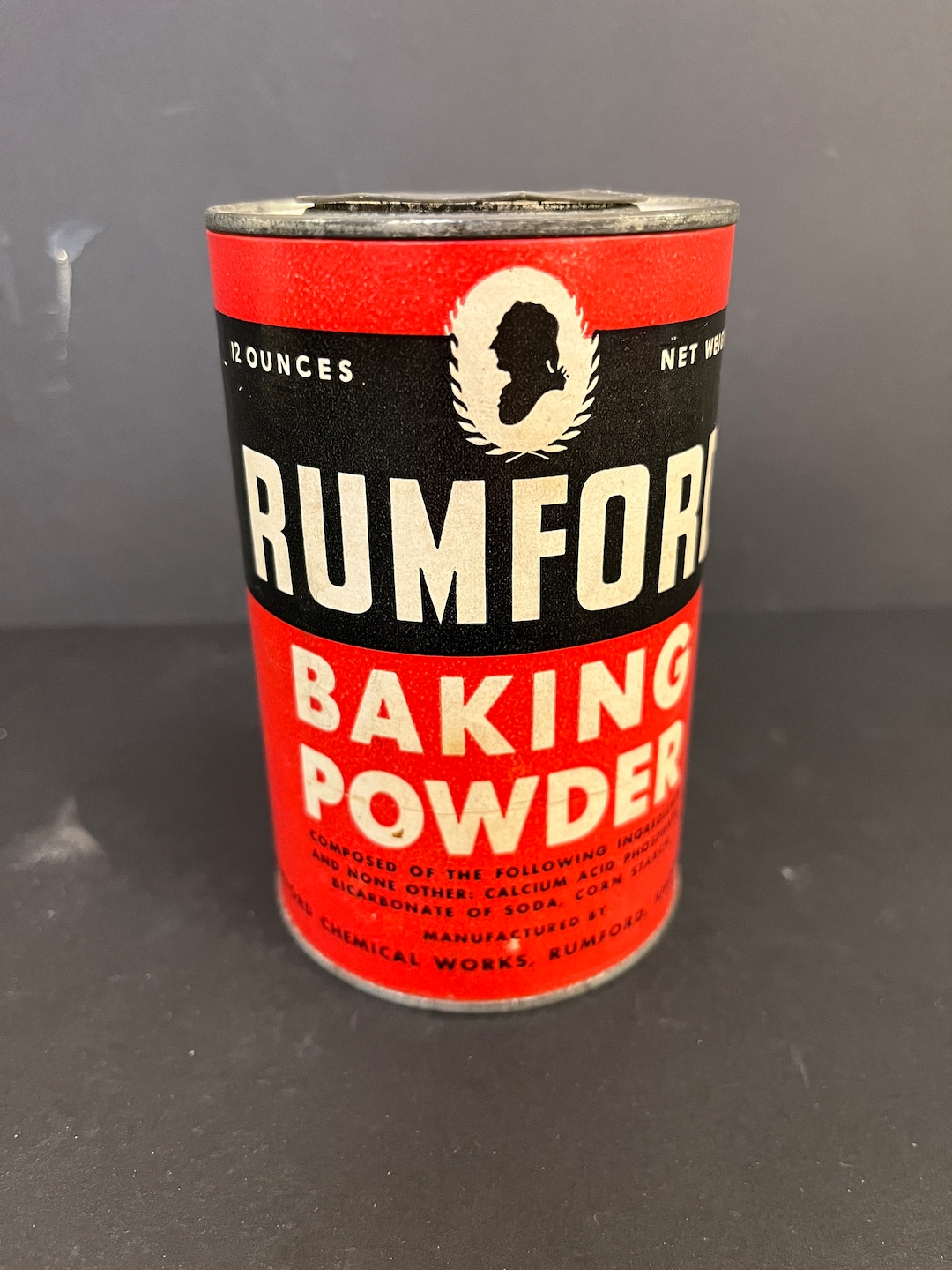 Vintage 12 Oz. Rumford Baking Soda Tin Can Kitchen Decor - Etsy
