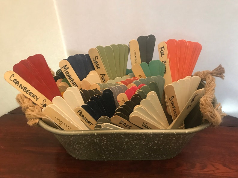 Country Chic Paint Sample Stick - Etsy