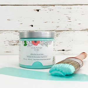 Country Chic All in One Décor Paint DIY - Tropical Cocktail Teal ...