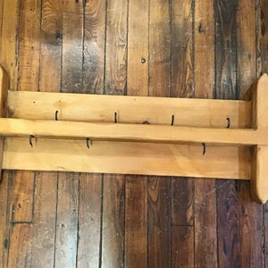 Late 1800's Primitive Wooden Ceiling Hanging Pot Pan Holder Rack - Etsy