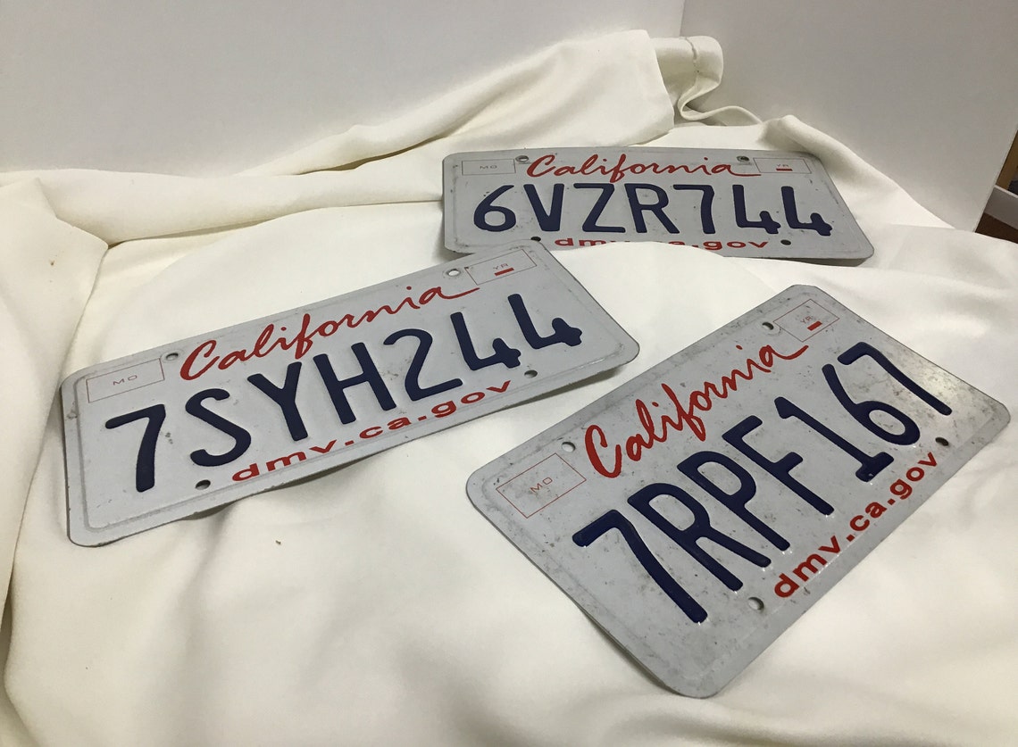 Lot of 3 California Calif CA DMV CA Gov Vintage License Plates - Etsy