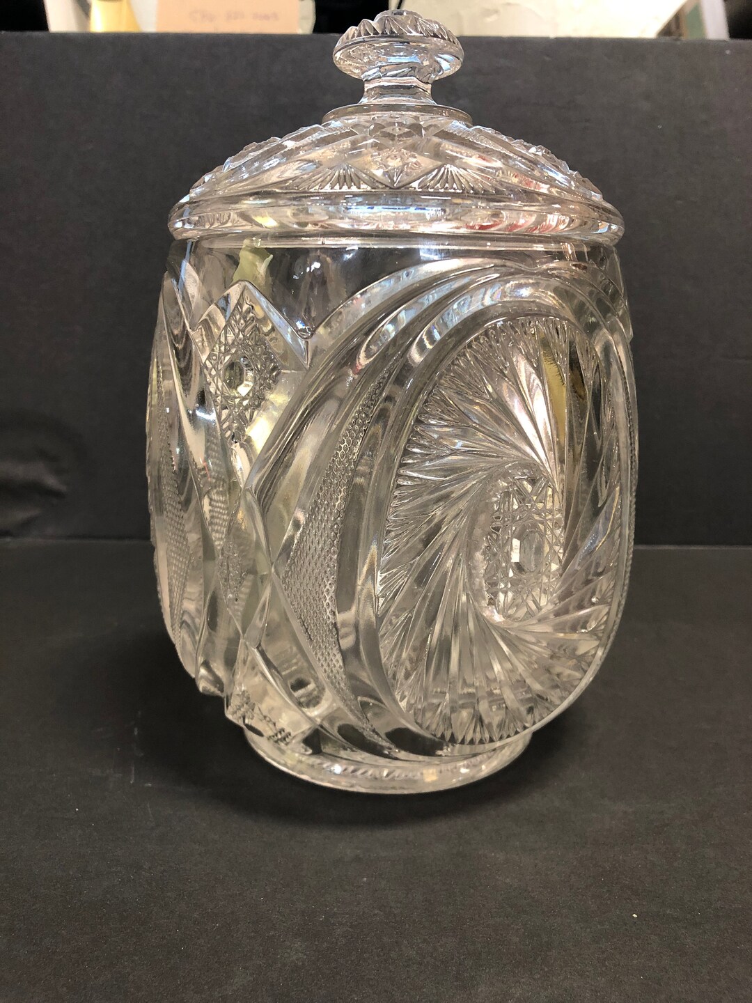 Antique Early 1894-1915 Biscuit Jar Aztec Pattern - Etsy