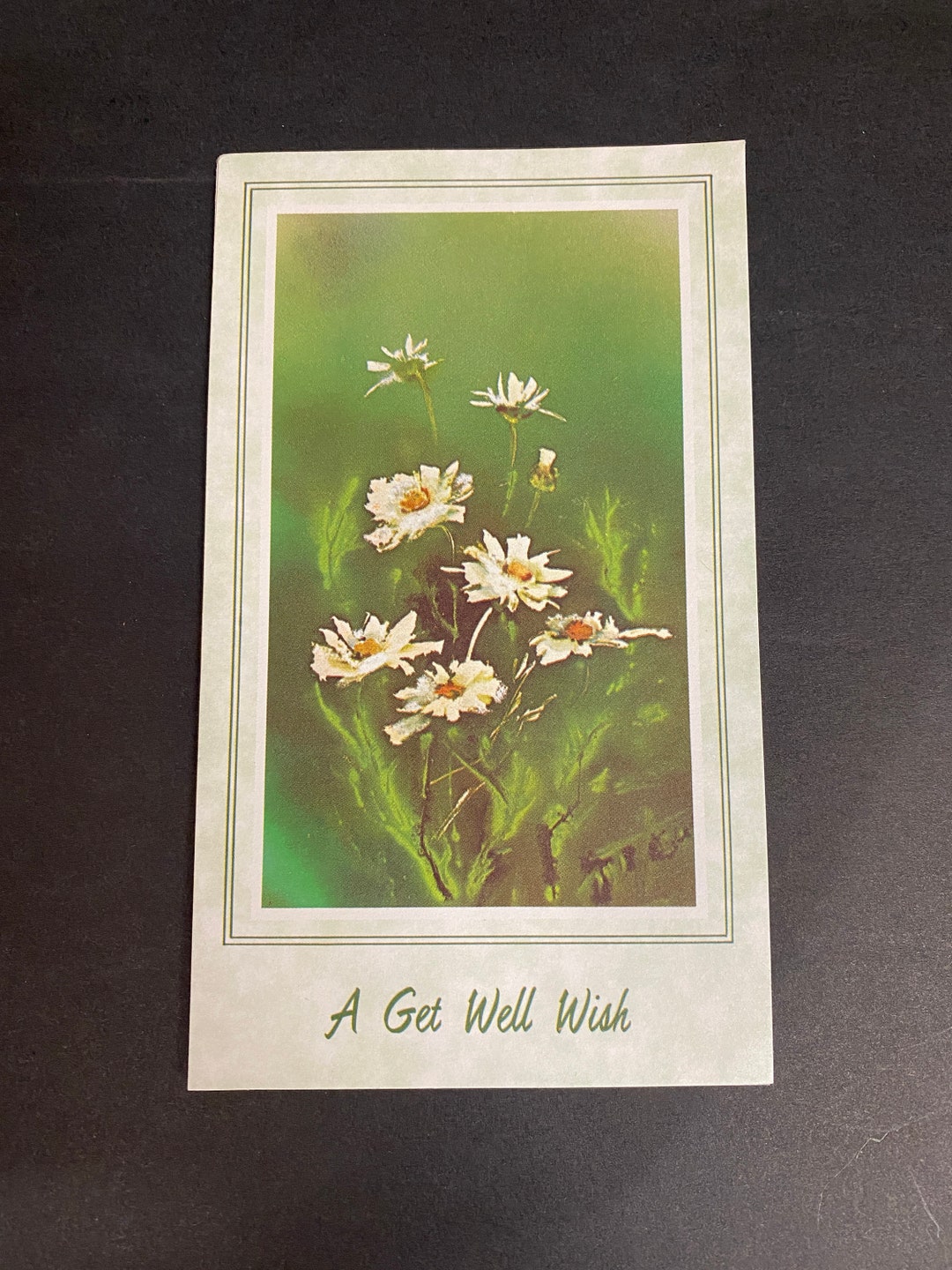 Unused Vintage A Get Well Wish Card With Daisies on the Cover - Etsy