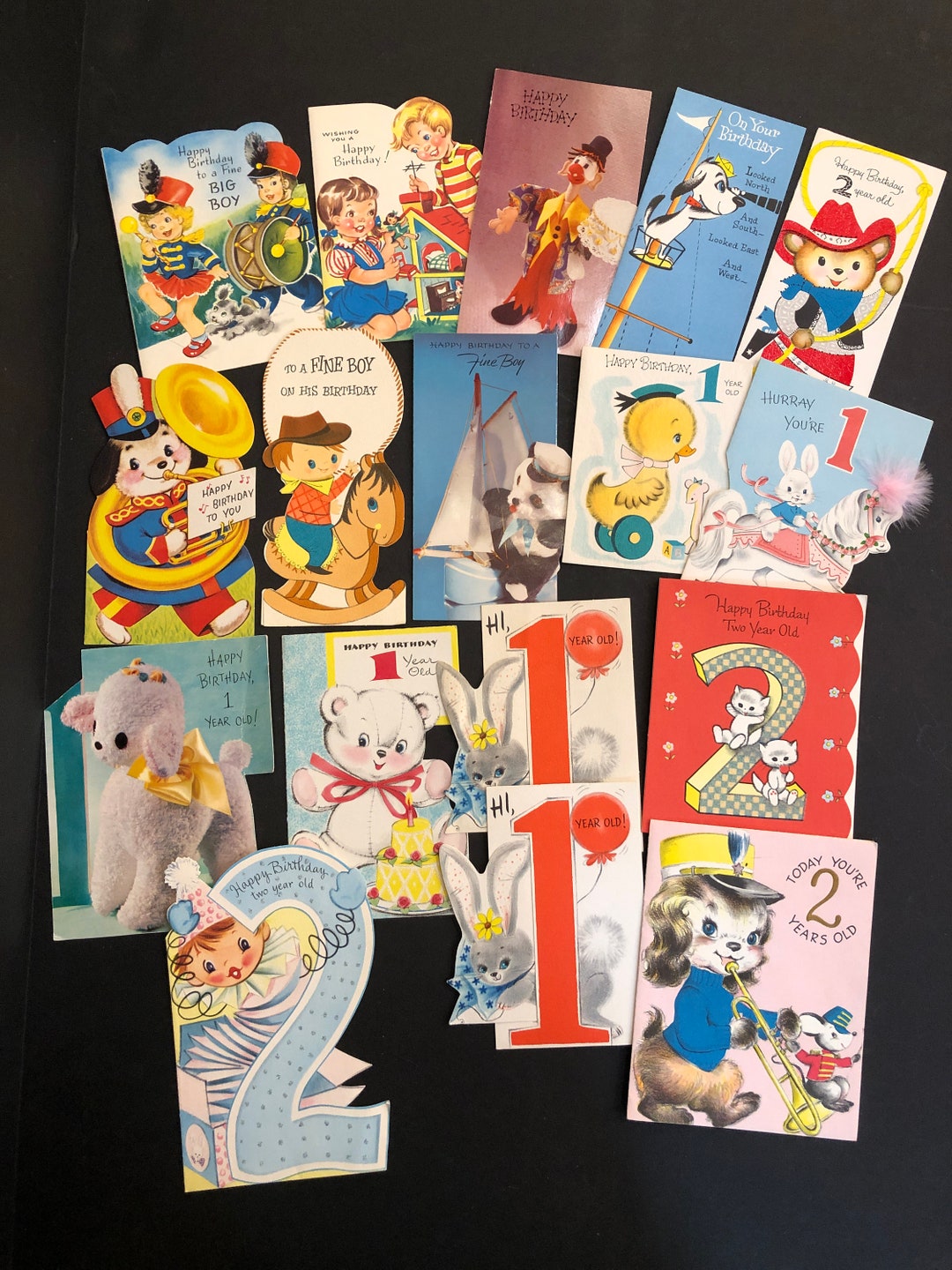 Lot of 17 Birthday Boy Cards for Crafting - Etsy