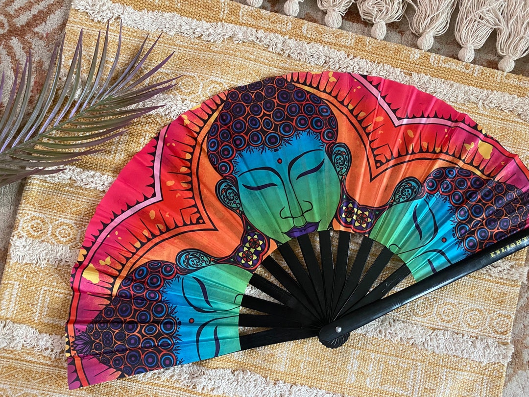 Awaken Giant Hand Fan // Designed by Melanie / Enlighten - Etsy