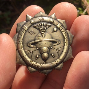 Mercury Rising Astrological Hat Pin – Caduceus, Saturn, Venus, Mars ...