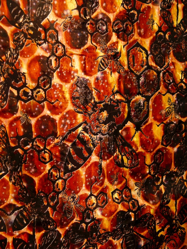 Hive Mind Sacred Geometry Bee Tapestry | Etsy