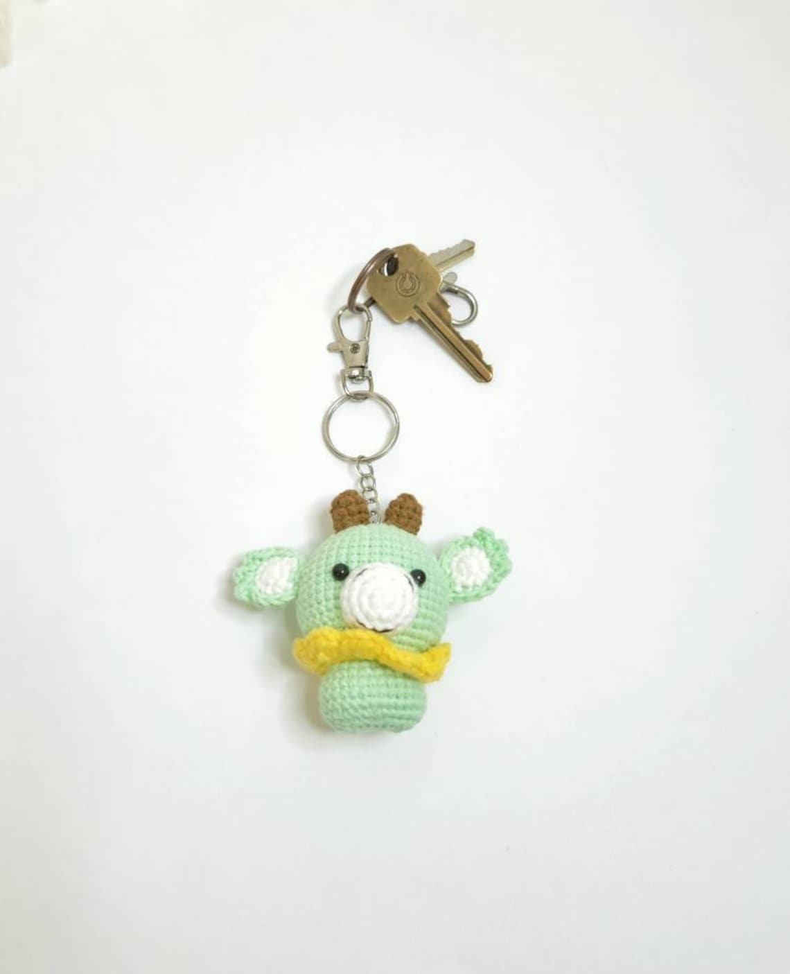 Animal Crochet Cotton Keychain Keyring Keyfob Dragon Key - Etsy