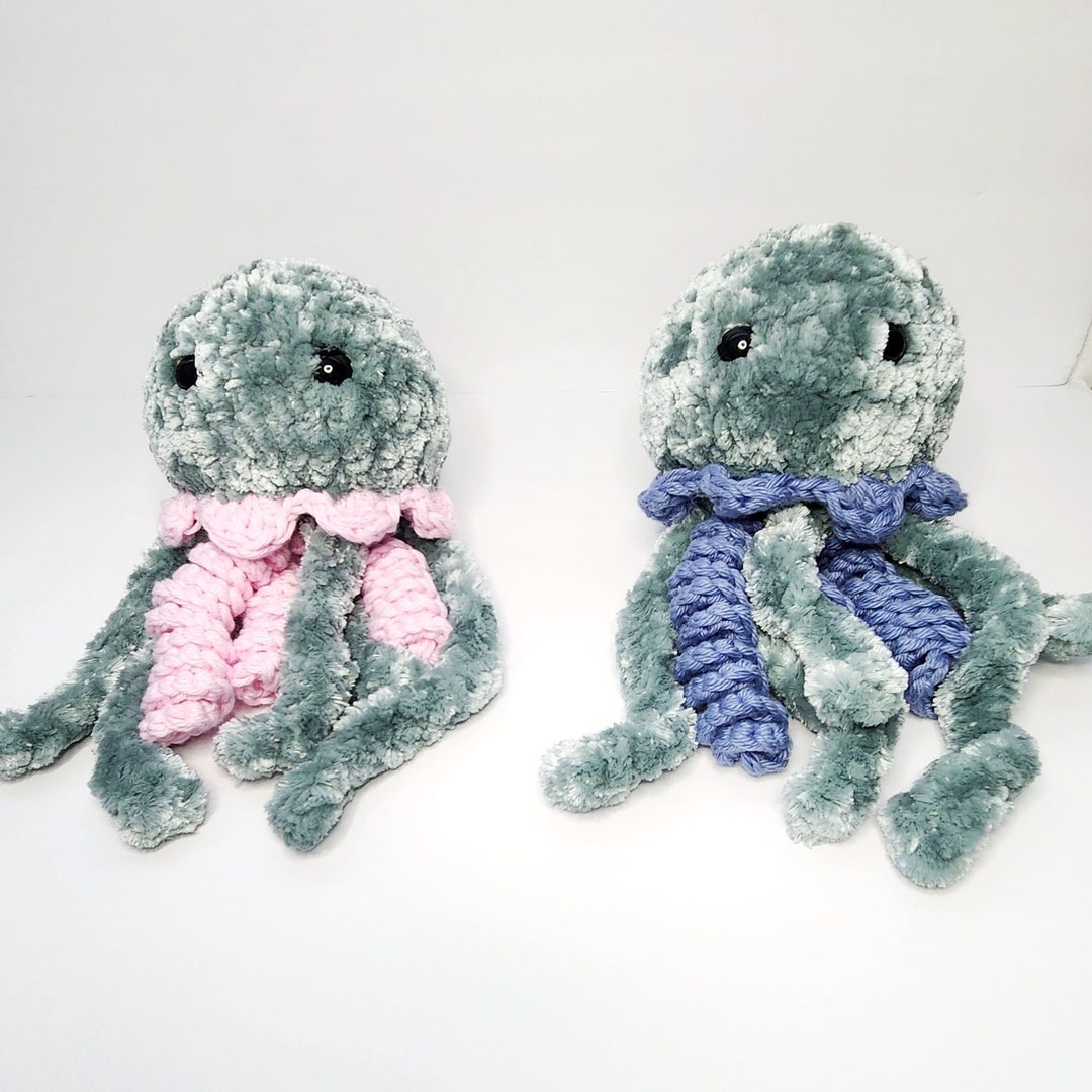 Large Light Blue Jellyfish Buddy Ball Squishy, Comfort Stuffy Toy ...