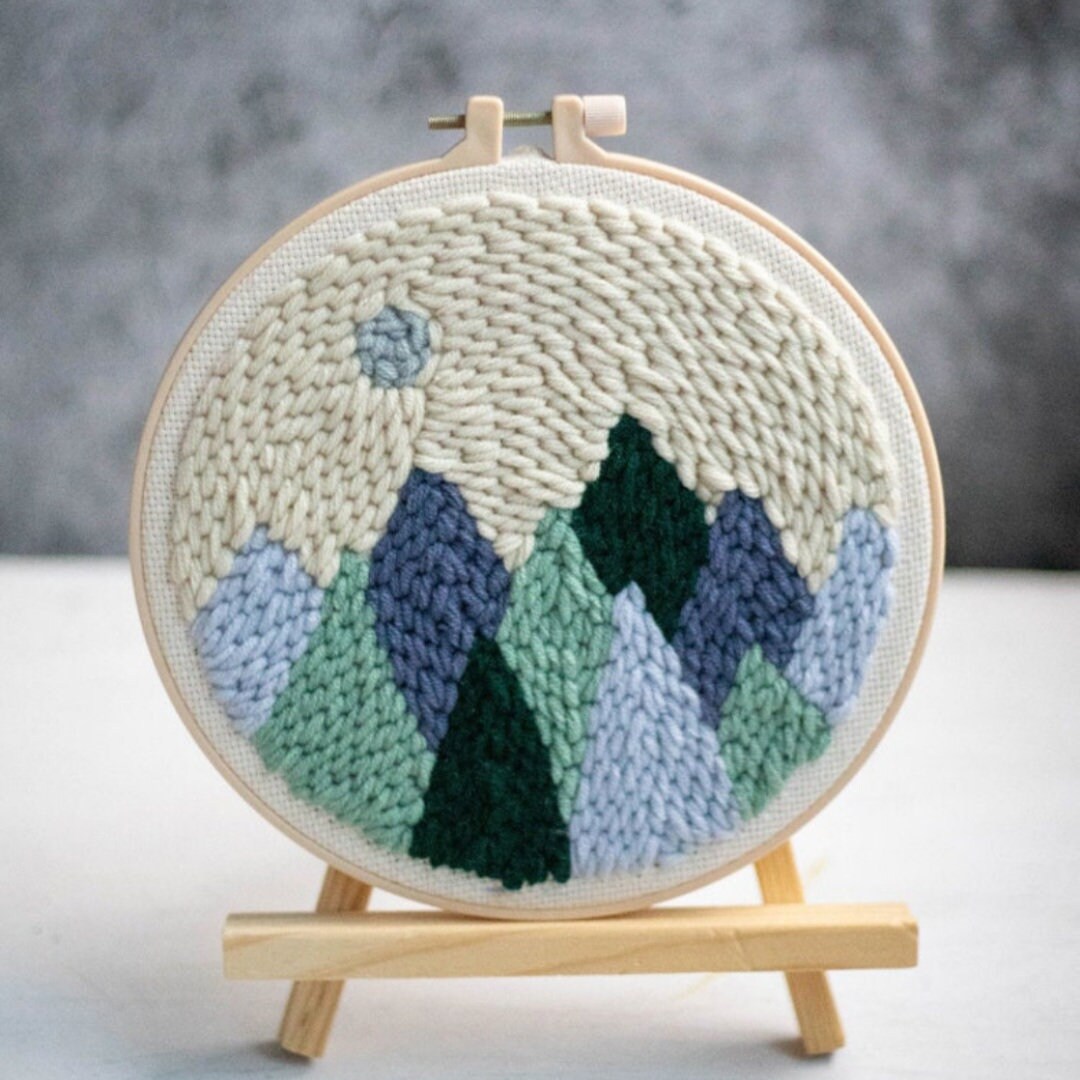 Tree Top Punch Needle Kit Beginner, DIY Punch Needles Start Kit for ...