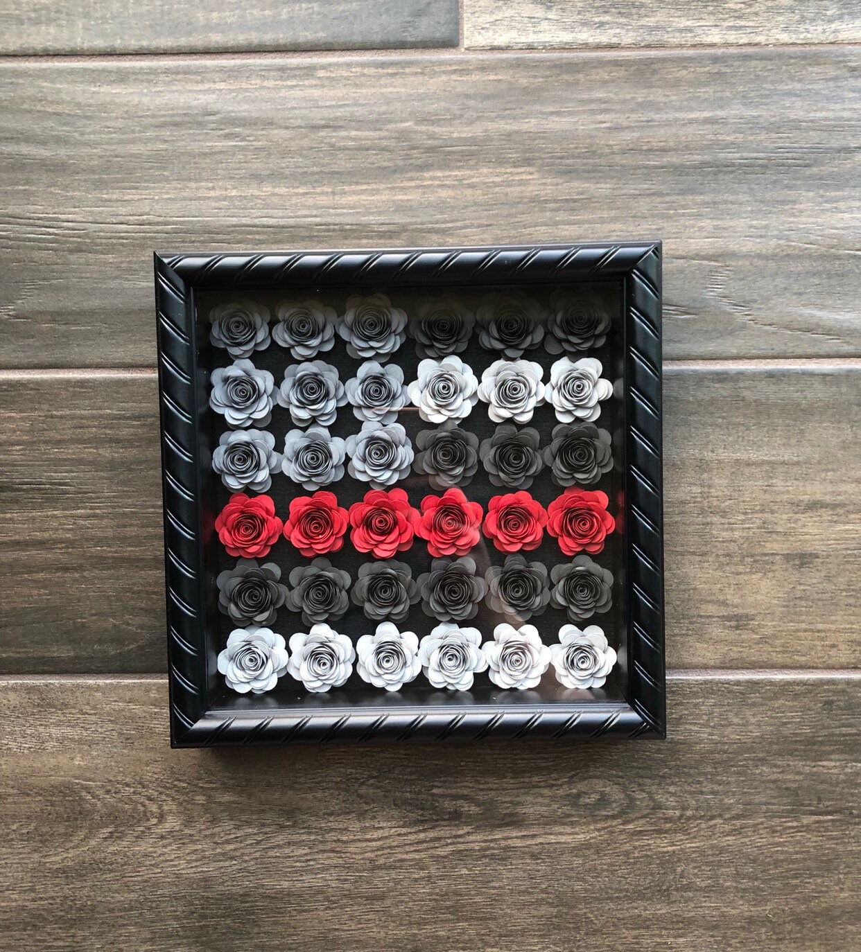 Thin Red Line Shadow Box - Firefighting Decor - Fire Dept - Etsy