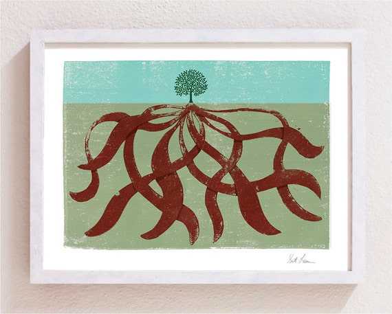 Tree Roots Underground Art