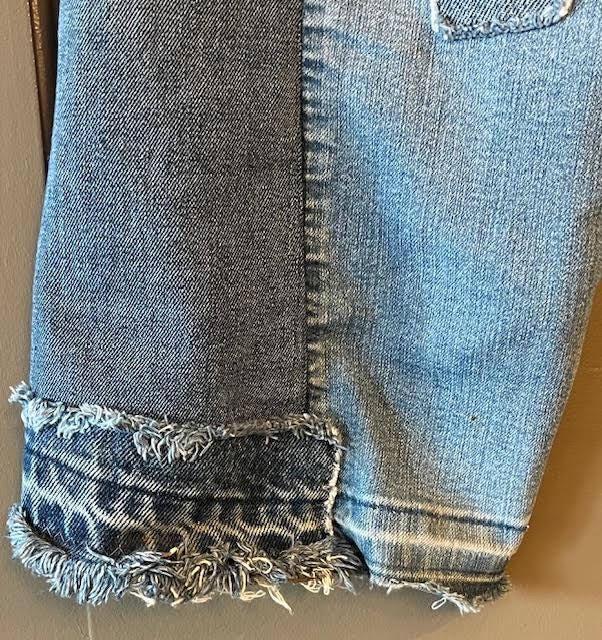 CUSTOM JEANS With Patched Jean Panel Inserts and Multiple Legs Patches ...