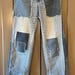 CUSTOM JEANS With Patched Jean Panel Inserts and Multiple Legs Patches ...