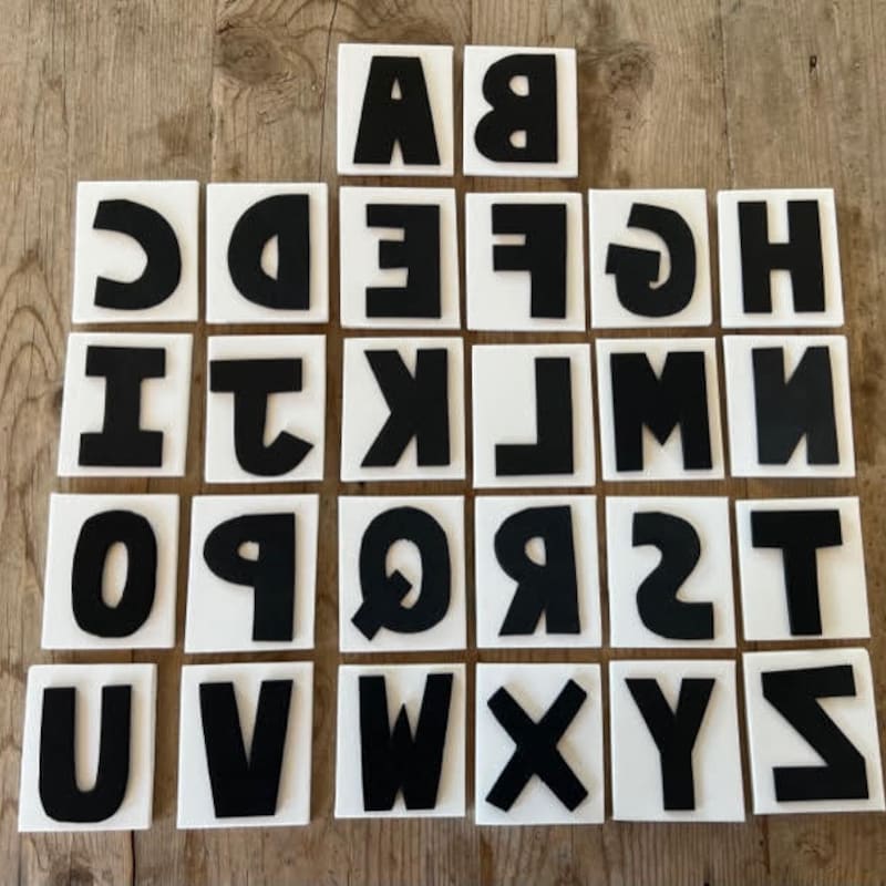 Alphabet Rubber Stamps - Etsy