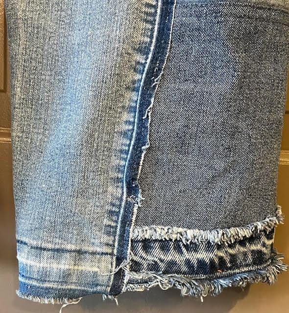 CUSTOM JEANS With Patched Jean Panel Inserts and Multiple Legs Patches ...