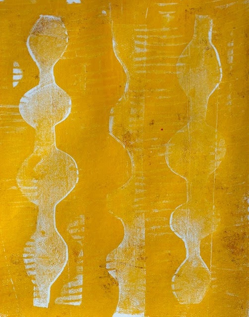 CRAFT FOAM STAMP Set: Lava Lamp Design. Artisan Hand-made Opposite ...