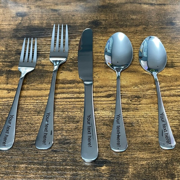 Engraved Cutlery - Etsy