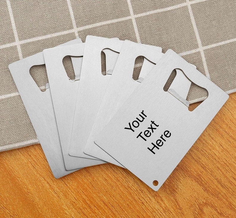 Custom Credit Card Bottle Opener Wallet Sized Bottle Opener - Etsy