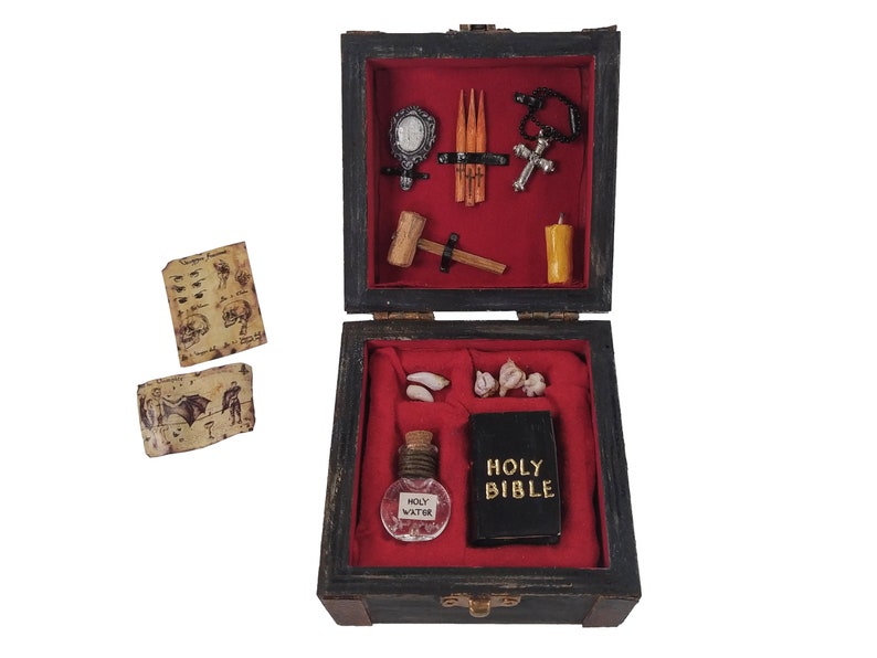 Mini Vampire Hunting Kit Miniature Vampire Hunter Kit - Etsy