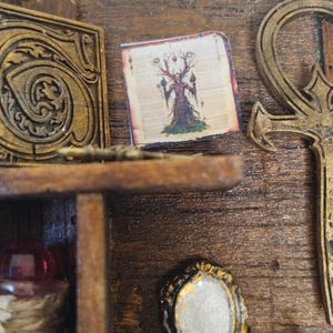 Vampire Miniature Bookcase, Gothic Dark Art Decor, Enchanted Gift for ...