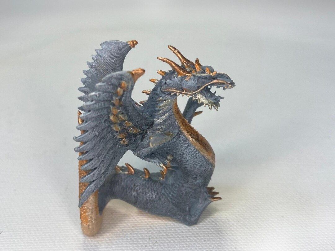 European Dragon Miniature, Mythical Creatures Art, Hand Painted Custom ...