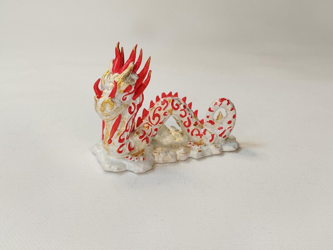 Chinese Dragon Hand Painted Custom Miniature, Fantasy Art Gift for ...