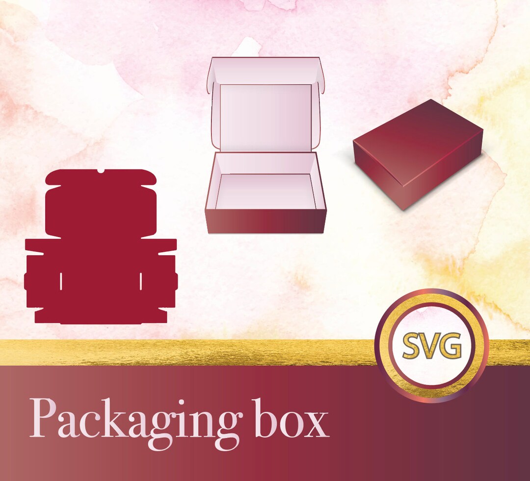 SVG Packaging Box - Etsy