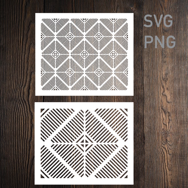 Lines Stencil - Etsy