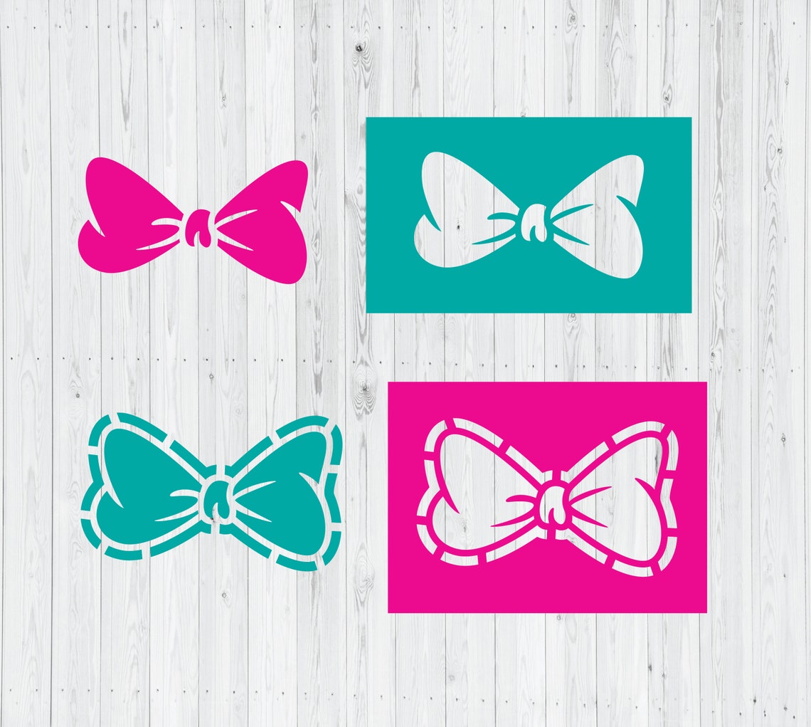 PNG/ SVG Bow stencils | Etsy