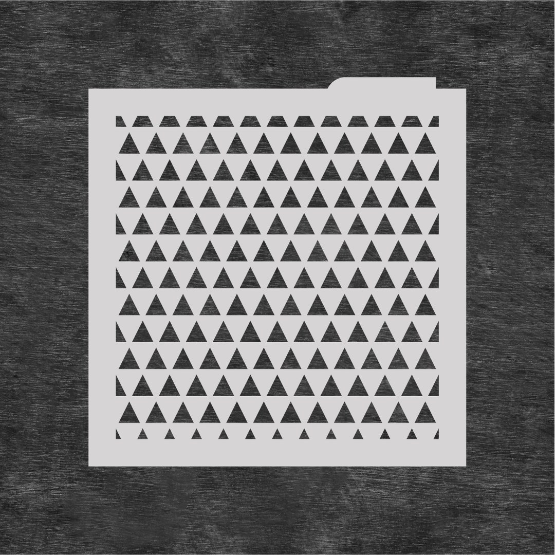 PNG Triangle Pattern Stencil - Etsy