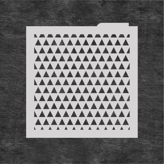 PNG Triangle Pattern Stencil - Etsy